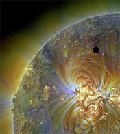 Interesting Photo of the Day: Dark Spot of Venus Crossing in Front of ...