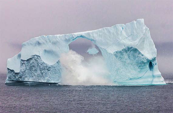 Interesting Photo of the Day: Collapsing Iceberg in Cape Spear