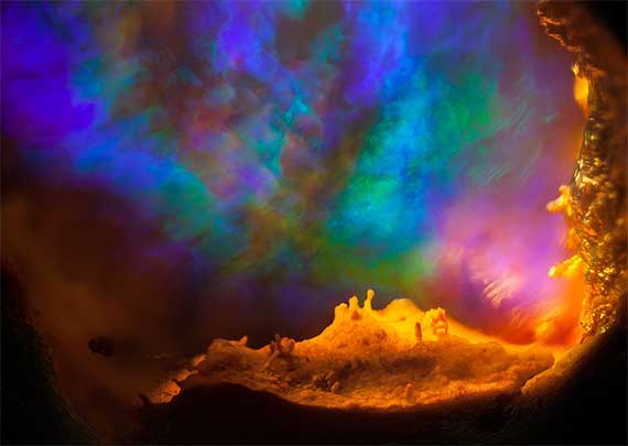 Interesting Photo of the Day: Opal in Volcanic Stone